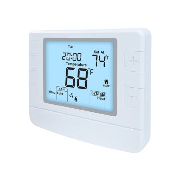 Quality ABS 1 Heat 1 Cool Air Conditioner Programmable Home Thermostat For HVAC System for sale