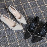Quality Leather Women High Heel Pumps , Stiletto Slip On Heels For Party OEM for sale