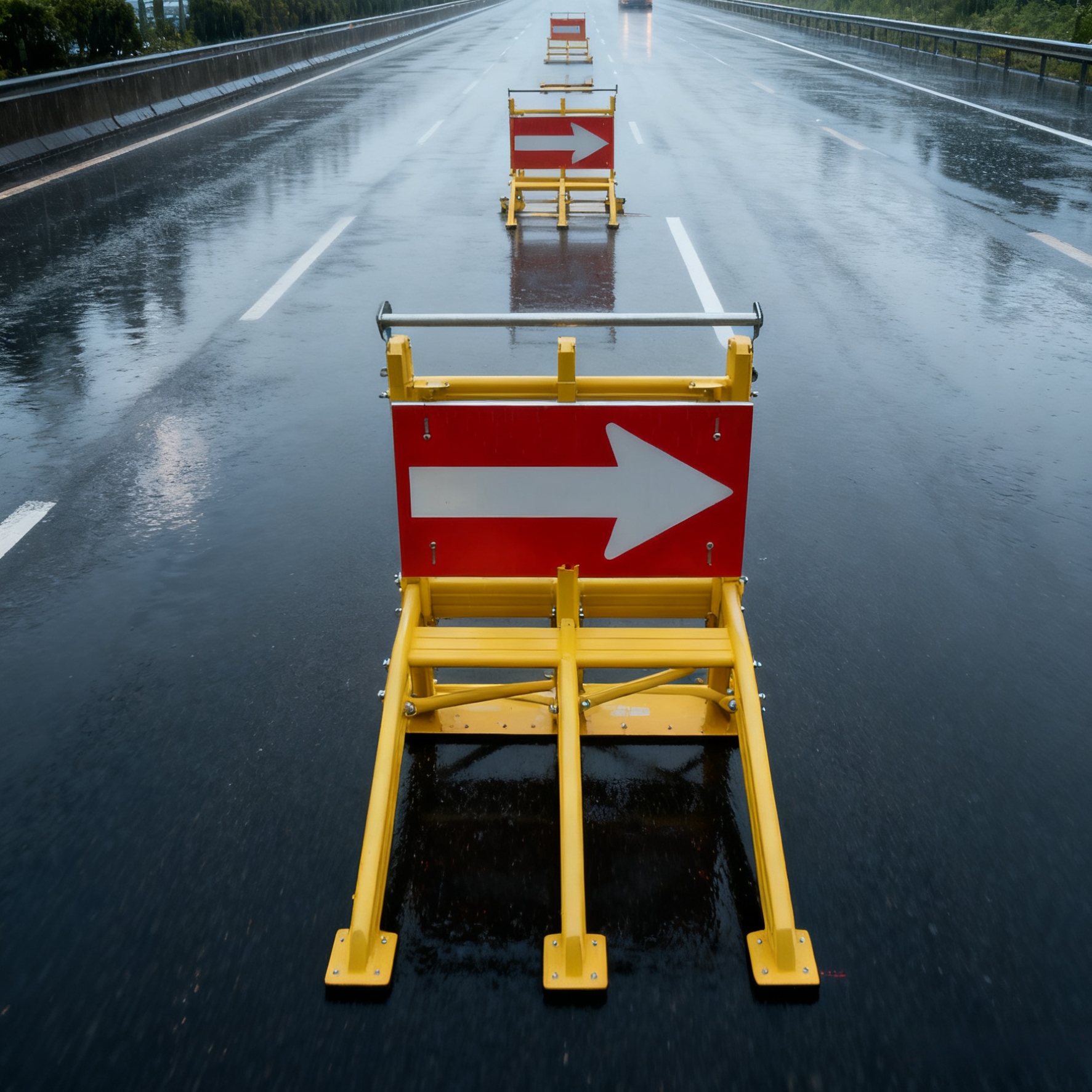 Quality Rustproof 25KG Mobile Vehicle Barrier for sale