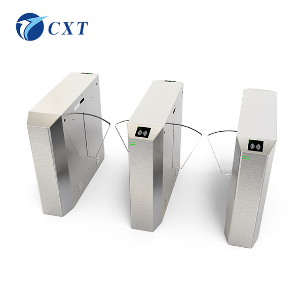 Quality YW120 Durable Flap Barrier Gate with QR Code Face Recognition Brushless Motor for sale