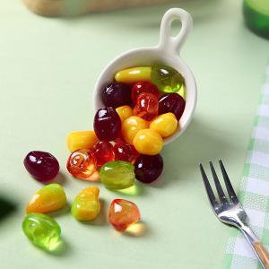 Quality Sweet Fruit Shaped Soft Gummy Candy Juice Peeling Jelly Candy Mango Sweets for sale