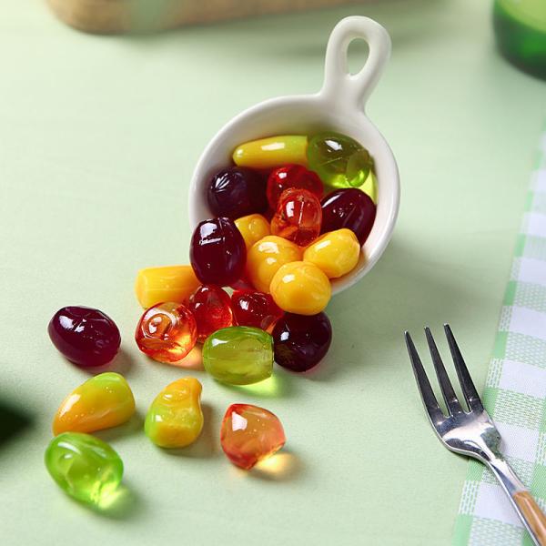 Quality Flavored Peeled Soft Fruit Candy Sweets Centre Filled Bonbons for sale