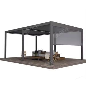Quality Aluminium Shade Exterior Motorized Aluminum Pergola For Mansions for sale