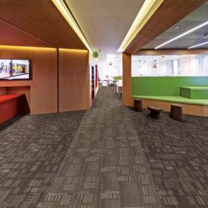 Quality Office Carpet Tiles 50x50 Rectangle Shape Medium Pile Commercial Tile Carpet for sale