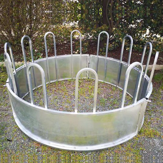 Quality Galvanised Round Cattle Hay Feeder 1m Round Bale Feeders For Cattle for sale