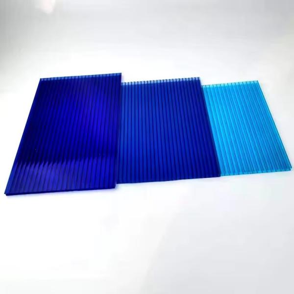 Quality 5mm Anti UV Translucent Polycarbonate Hollow Sheets Waterproof Durable for sale