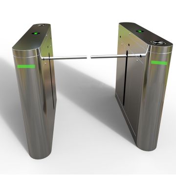 Quality SS304 Drop Arm Turnstile Infrared Sensor Public Door Access Control System for sale