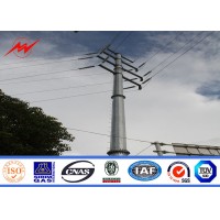 Quality 20m Q345 bitumen electrical power pole for electrical transmission for sale
