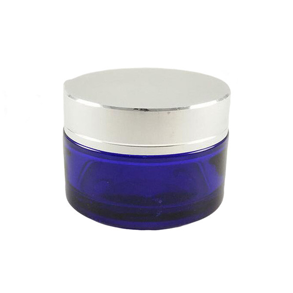 Quality Skin Care Glass Cosmetic Cream Jar , Empty Glass Cream Containers for sale