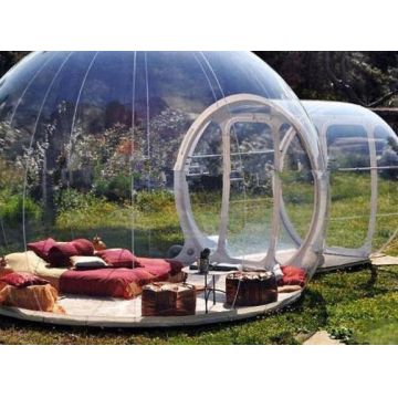 Quality Clear Inflatable Bubble Tent Inflatable Double Stitching Clear Camping Tent for sale