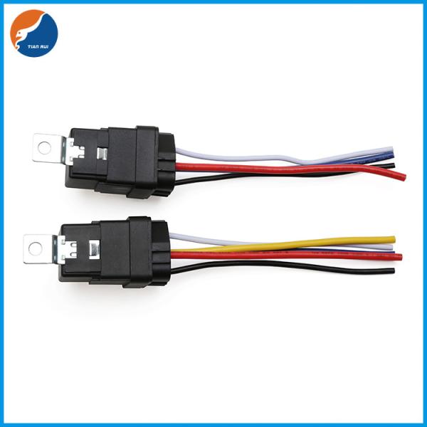 Quality 12v DC 40A 4Pin Automobile Relay Wire Waterproof Integrated Car Auto Socket for sale