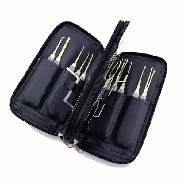 Quality Lock Pick Sets 24PC Hook Lockpick 20pcs House Lock Set for Picking Practice for sale
