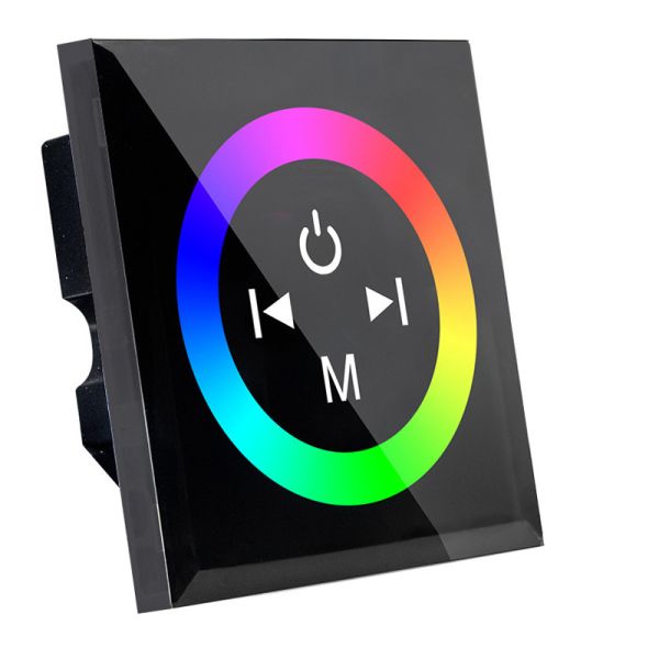 Quality 86 Type LED Strip Dimmer Controller With Full Touch Glass Panel for sale