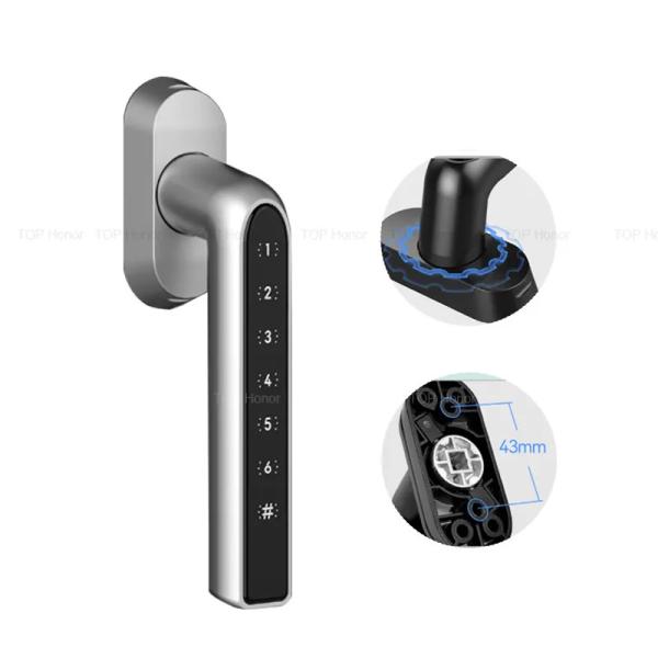 Quality Aluminium Window Smart Lock Digital Password Anti Peep Code Mechanical Unlock for sale