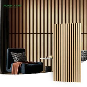 Quality Houses Decorative And Soundproofing Material Wall Art Wood Slat Acoustic Panels for sale