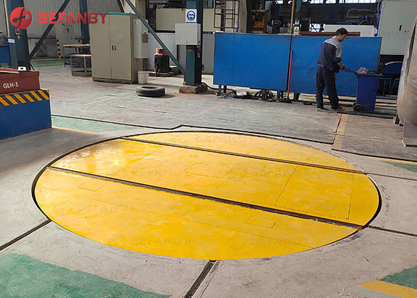 Quality Q235B Steel Train Station Move Locomotive Turntable for sale