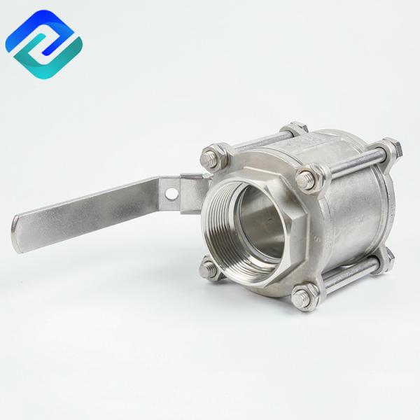 Quality Lost Wax Casting 1000PSI 3PC Ball Valve 180C Threaded End Valve for sale