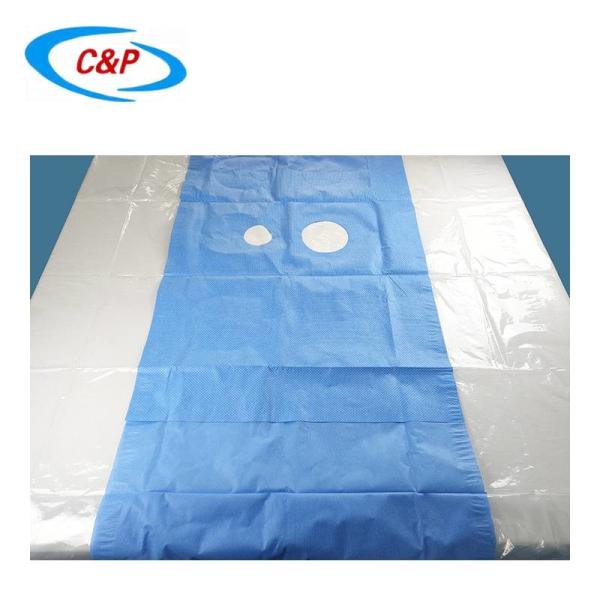Quality Medical Consumables Disposable Femoral Angiography Drape Blue Anti Static for sale