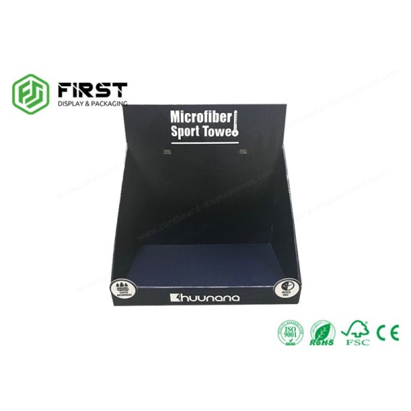 Quality Black Printed Retail Foldable Cardboard Counter Display Boxes , Printed Display Boxes for sale