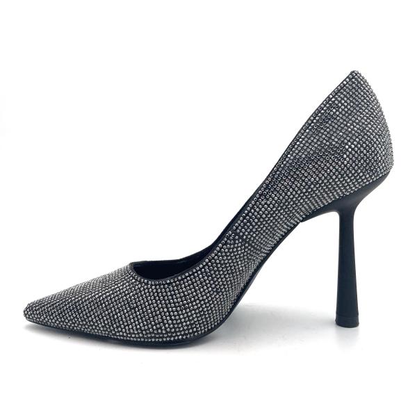 Quality Party Cocktail Black Women Heels Fashionable With Rubber Outsole for sale