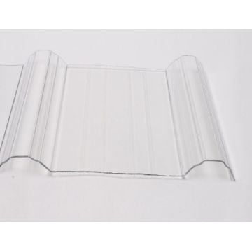 Quality Flexible Clear Polycarbonate Corrugated Sheet For Greenhouse Roofing for sale