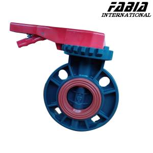 Quality Low Temperature Soft Seal UPVC Butterfly Valve Industrial Manual Valve for sale