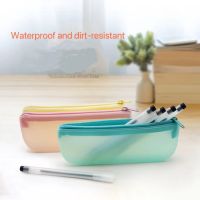Quality 19*7*2.8cm Student Pen Tools Silicone Storage Bag in Colorful Design with Custom for sale