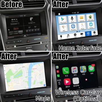 Quality Android car gps navigation box For Explorer SYNC 3 3GB RAM optional carplay for sale
