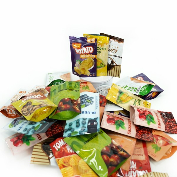 Quality Custom Printed Stand Up Snack Packaging Bags with Zipper | Food Grade 3.5g 7g Pouch for Nuts Cookies Potato Chips Candy Odor Proof OEM ODM Manufacturer for sale