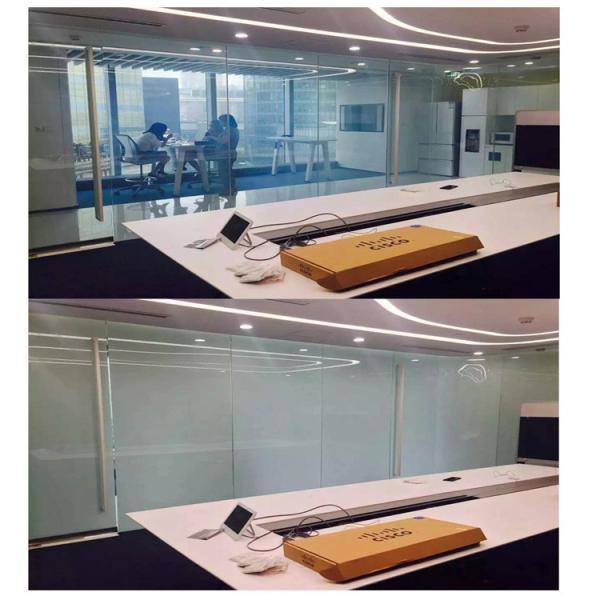 Quality Easy To Clean Switchable Privacy Glass Customizable Tempered Opaque Switching for sale