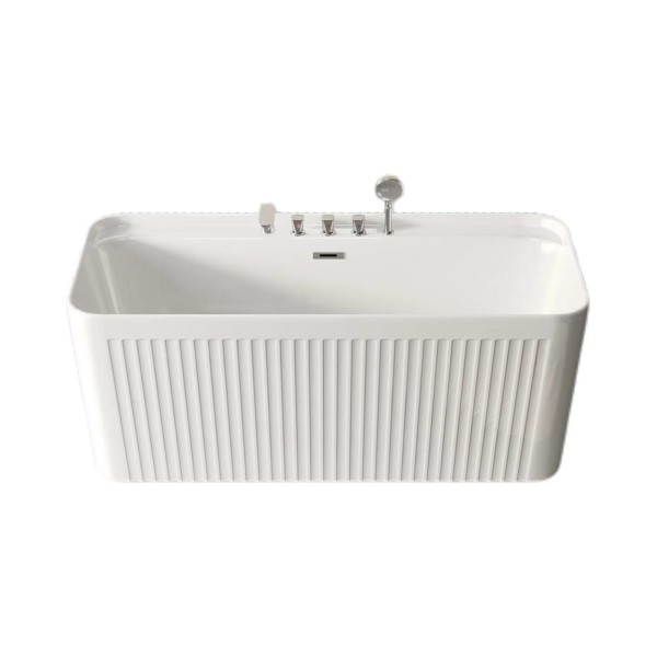 Quality Adults Rectangle Acrylic Soaking Tubs White 51 Inch Freestanding Tub ODM for sale