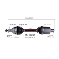Quality ME10527ER CV Axle Assembly Heavy Duty Clamp TPEE Boot Cold Forging Grinding for sale