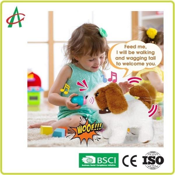 Quality 9.8'' Interactive Stuffed Puppy Walking barking singing for sale