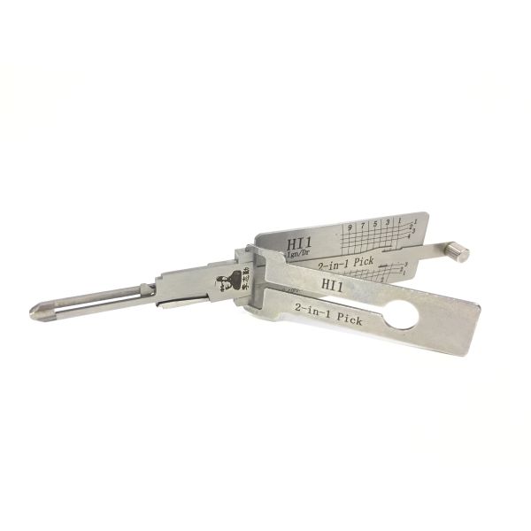 Quality LISHI HI1 Model 2-in-1 Motorcycle Tool Metal Construction Lishi Key Decoder for for sale