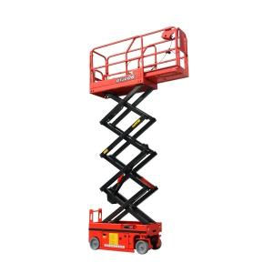 Quality GTJZ06 Scissor Lift Machine 6m Height Motorized For Construction Works for sale