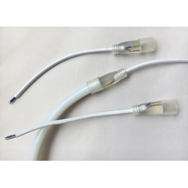 Quality Round Shape Neon Light Accessories 12V / 24V Led Neon Flex Power Cord for sale