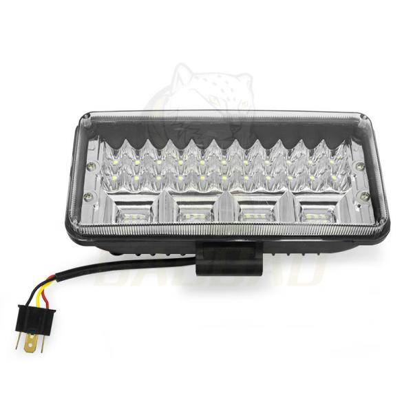 Quality 7 Inch Rectangle White Yellow 12V Universal Car Bright Work Lights for sale