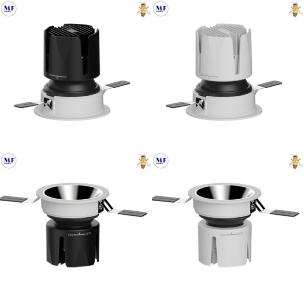Quality LED Spot Down Lamp Aluminum Recessed 7W 10W 3 Inch White With 1-10V Dali Dimmable For Indoor for sale