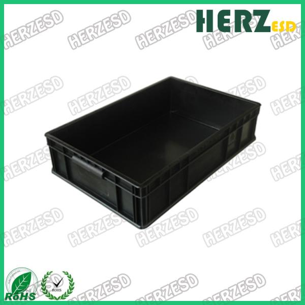 Quality Plastic Material ESD Storage Box / Circulation Box Surface Resistance 10e3-10e9 for sale