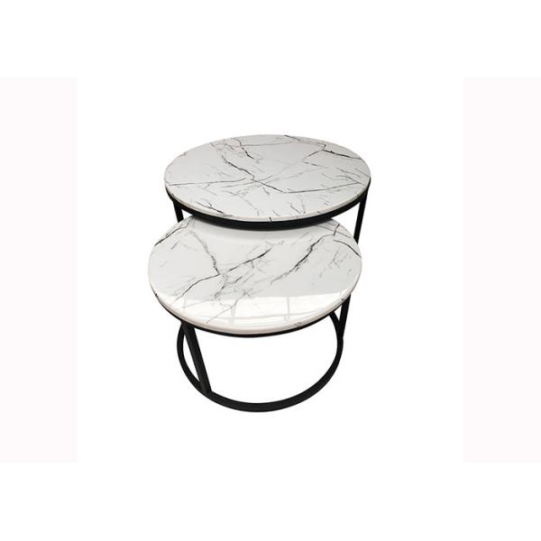 Quality Painted Metal Frame Furniture 0.5CBM 15kgs Modern Coffee Table for sale