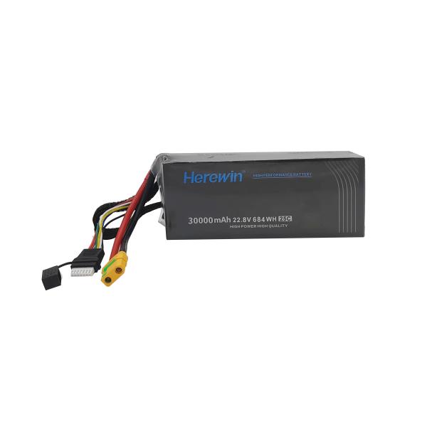Quality Herewin 30000mAh UAV LiHv Pouch Cell Battery Pack 6S1P 22.8V for sale
