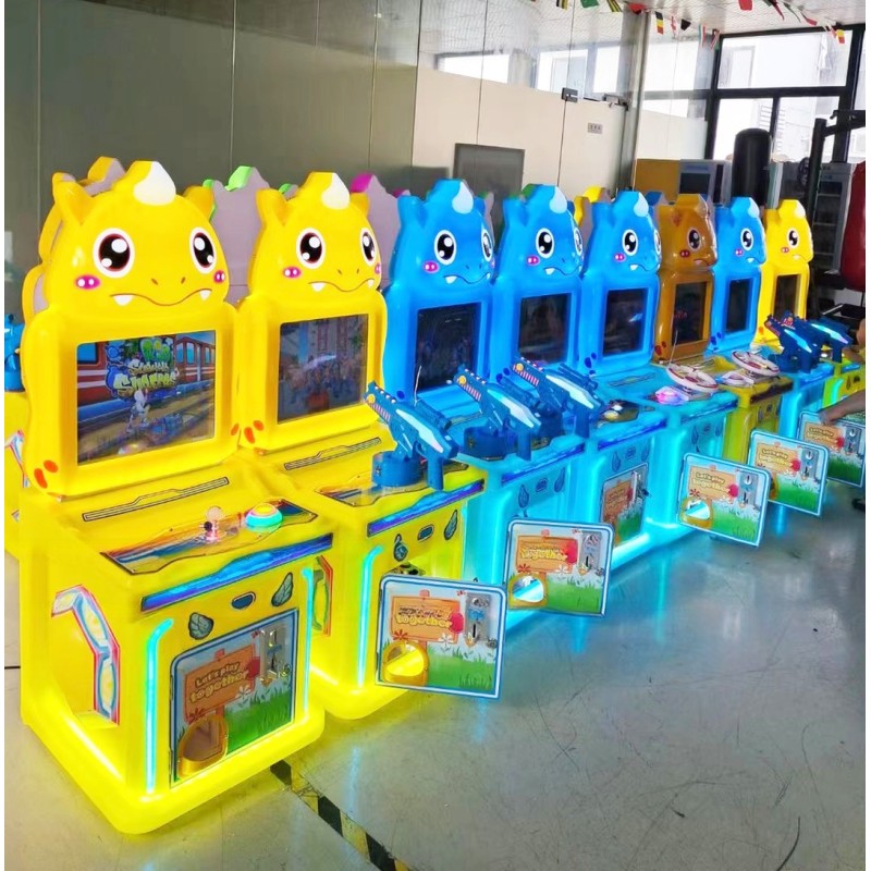 Side view of the game machine