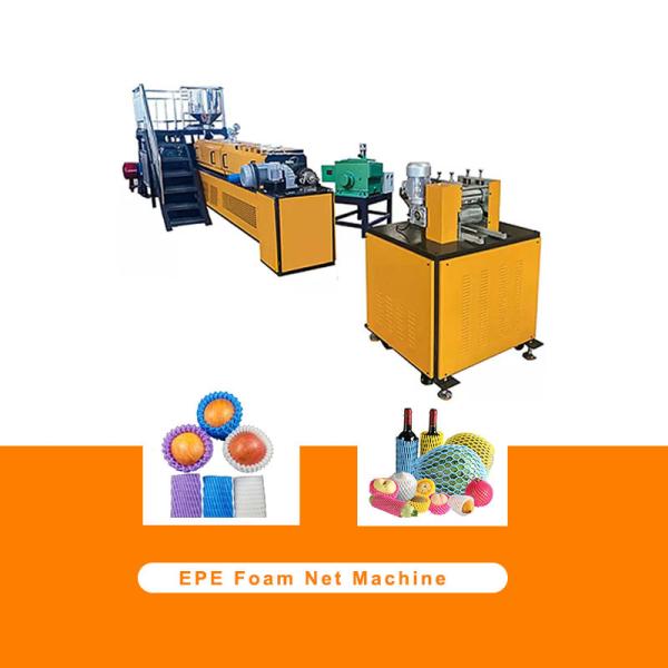 Quality DEYI fruit cover foam net packing production line epe extruder pe foam fruit net for sale