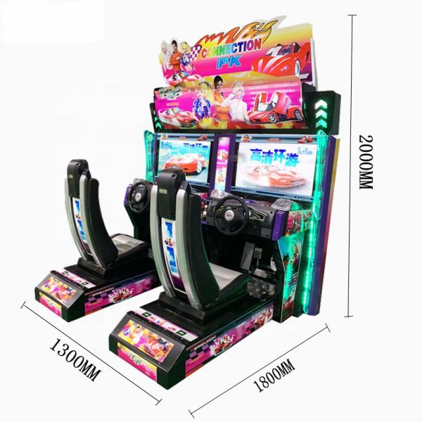 Quality Coin operated Simulator 32'' screen Twins Outrun arcade racing car game machine for sale