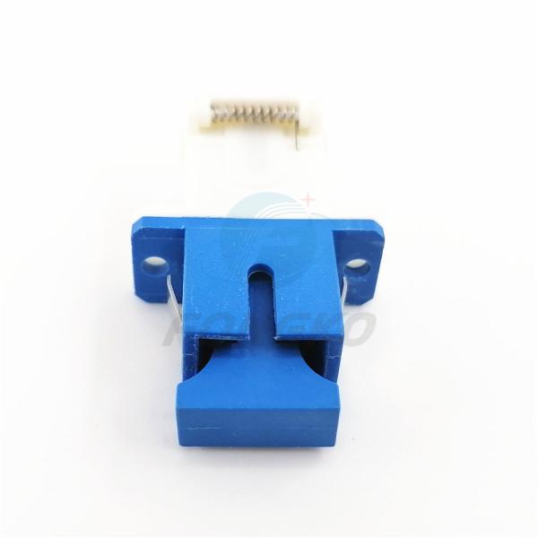 Quality Sm Blue Fiber Optic Adapter UPC SC coupler With Ear for sale