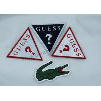 Quality Raised TPU Clothing Labels 0.5mm Jacket Patch Adhesive Backing for sale