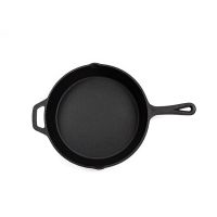 china Pre Seasoned Long Handle Cast Iron Skillet Pan 6/8/10 Inch 3pcs/Set