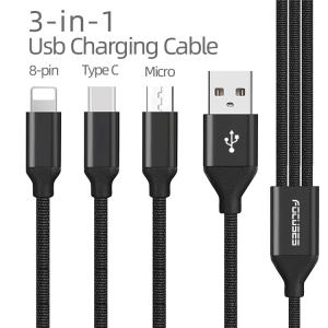 Quality Durable 3 In 1 Multifunctional USB Cable OD 3.5mm for sale