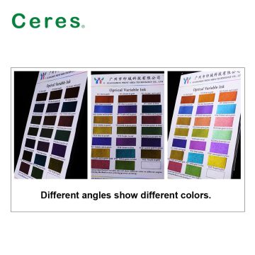 Quality Screen Printing Optical Varible Ink YY9 Purple Red To Green for sale