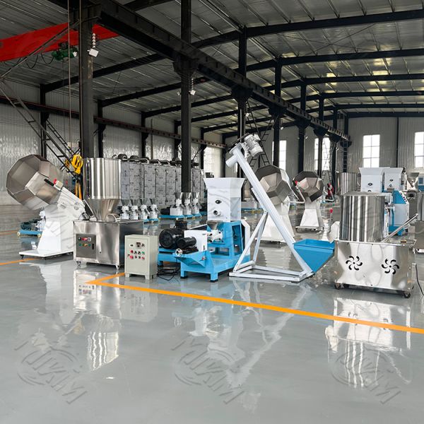 Quality 500-2000kg/h Cat Dog Rabbit Feed Pellet Making Extrusion Processing Line for sale